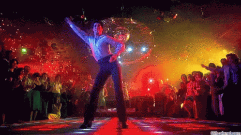 70s Disco Saturday Night Fever GIF | GIFDB.com