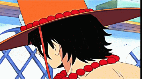 Ace One Piece Smile Grin Loop GIF | GIFDB.com