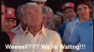 Actor Ted Knight Long Well Were Waiting GIF | GIFDB.com