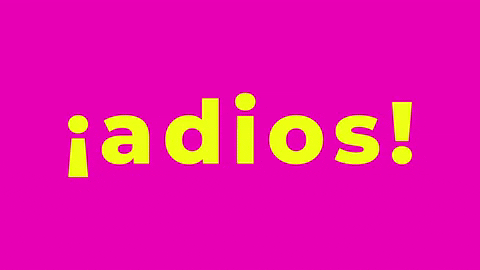 Adios Spanish Animated Text GIF | GIFDB.com