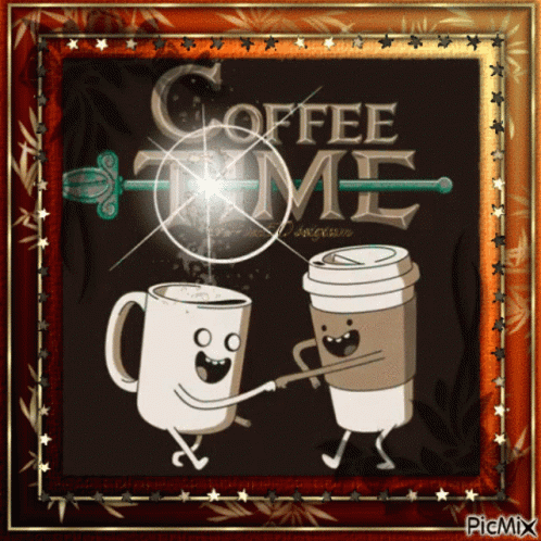 Adventure Time Inspired Cups Animated Coffee GIF | GIFDB.com