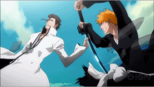 Aizen Fighting Ichigo GIF | GIFDB.com