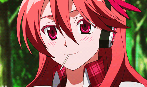 Akame Ga Kill Cute Blushing Chelsea GIF | GIFDB.com