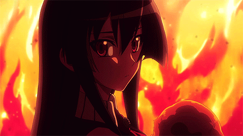 Akame In Flames GIF | GIFDB.com