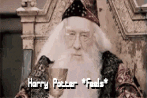 Albus Dumbledore Harry Potter Feels GIF | GIFDB.com