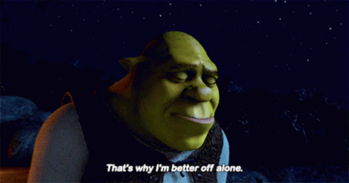 Alone Night Emote Shrek GIF | GIFDB.com