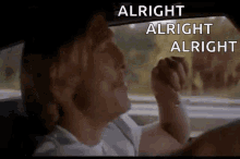 Alright Alright Alright Driving Matthew Mcconaughey GIF | GIFDB.com