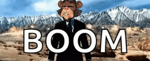 Angry Monkey Boom GIF | GIFDB.com