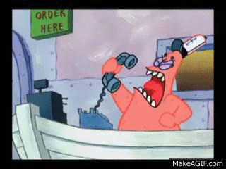 Angry Patrick Star Explodes Krusty Krab GIF | GIFDB.com