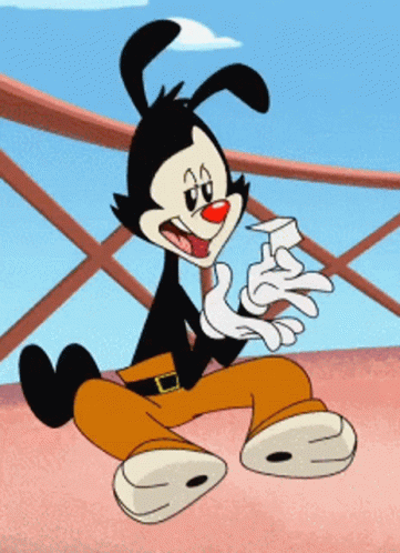 Animaniacs Yakko Covering Its Eyes GIF | GIFDB.com