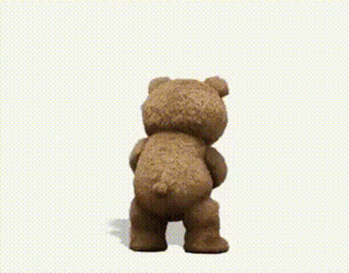 Animated Bear Looking Back GIF | GIFDB.com