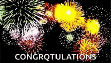 Animated Congratulations Fireworks Display GIF | GIFDB.com