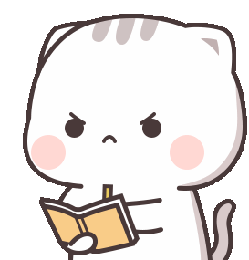 Animated Cutie Cat-chan Taking Notes Angry GIF | GIFDB.com