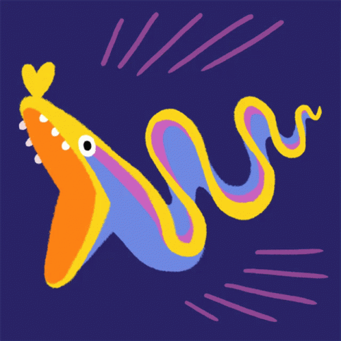 Animated Eel Escaping GIF | GIFDB.com