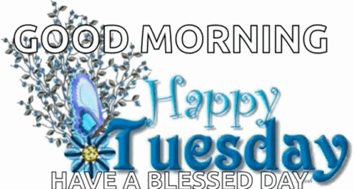 Animated Happy Tuesday Blessed Morning GIF | GIFDB.com
