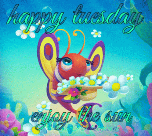 Animated Happy Tuesday Enjoy The Sun GIF | GIFDB.com