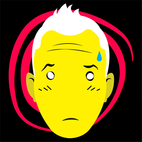 Animated Old Man Stress From Overthinking GIF | GIFDB.com