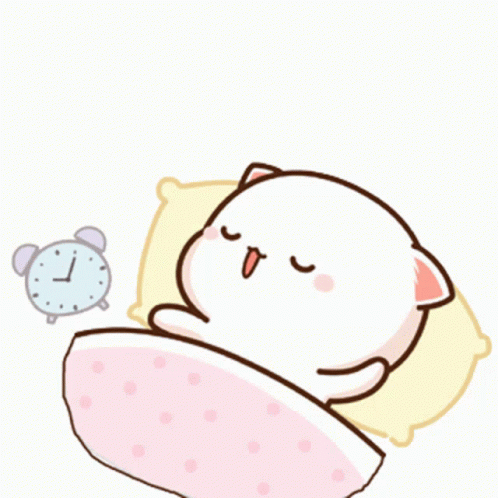 Animated Peach Cat Sleep Snoring Sticker GIF | GIFDB.com