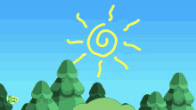 Animated Sunny Day Park Sun Going Down GIF | GIFDB.com