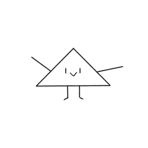 Animated Triangle Shape Sticker Hi GIF | GIFDB.com