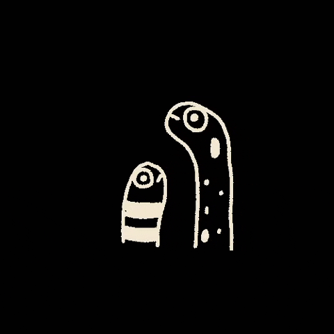 Animated Two Eels Drawing GIF | GIFDB.com