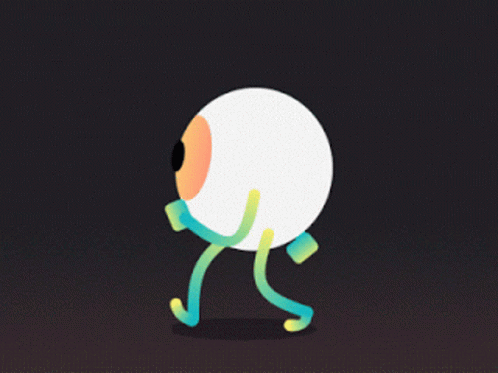 Animated Walking Eye GIF | GIFDB.com