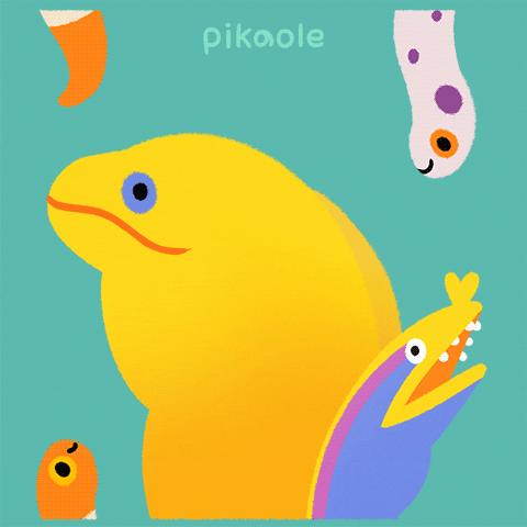 Animated Yellow Eel Dance GIF | GIFDB.com