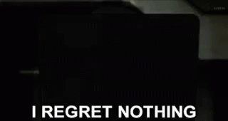 No Regrets GIFs - Download & Share | GIFDB.com