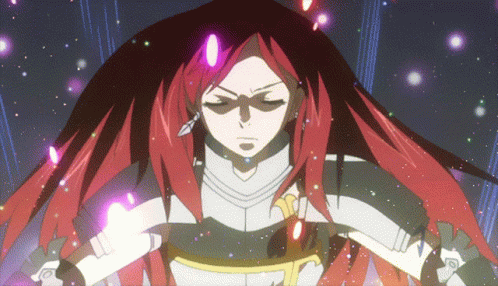 Anime Fairy Tail Erza Scarlet Transformation GIF | GIFDB.com