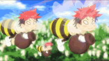 Anime Food Wars Sōma Yukihira Bumble Bee GIF | GIFDB.com