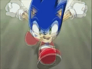 Anime Sonic X Adventure Sonic The Hedgehog Running GIF | GIFDB.com