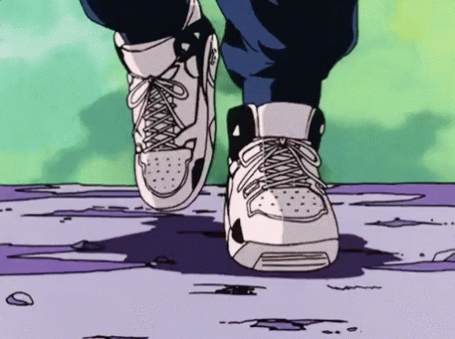 Anime Walking Slam Dunk Sneakers GIF | GIFDB.com