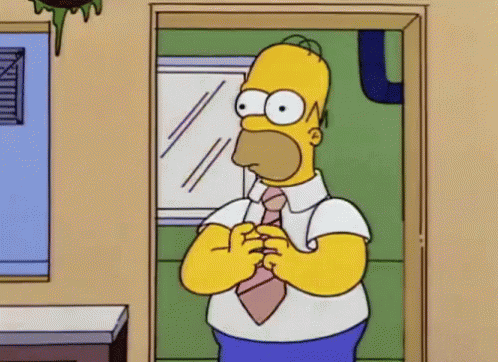 Anxious Finger Twitch Nervous Homer Simpson GIF | GIFDB.com