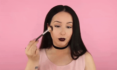 Applying Makeup Highlighter GIF | GIFDB.com