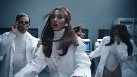 Ariana Grande Hot Scientist Lab 34 35 GIF | GIFDB.com
