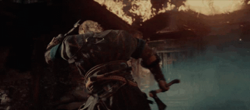 Assassin's Creed Valhalla Axe Throw GIF | GIFDB.com