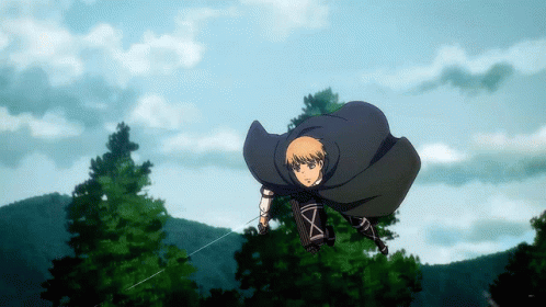 Attack On Titan Flying Armin GIF | GIFDB.com