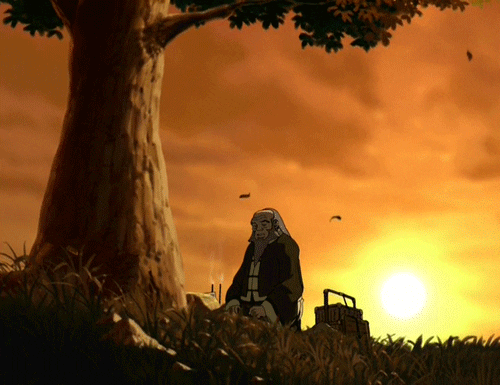 Avatar The Last Airbender Iroh Under The Tree GIF | GIFDB.com