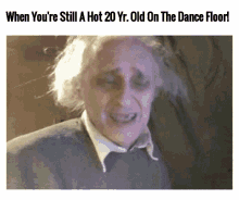 Awkward Scary Old Man Dancing Grinning Smile GIF | GIFDB.com