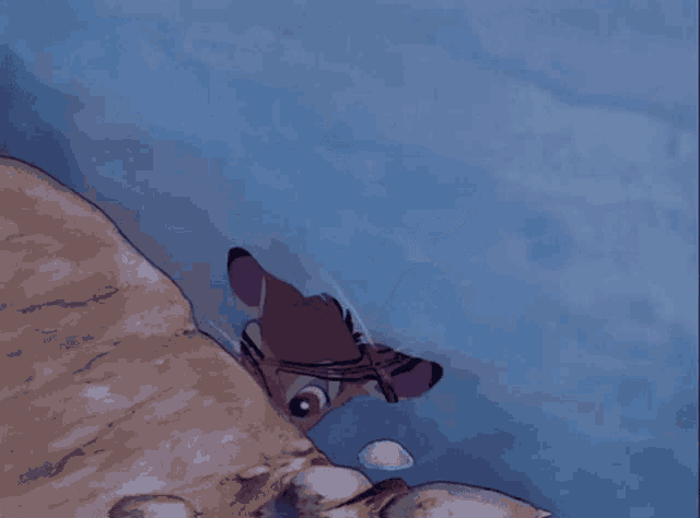 Bambi Curious Peek GIF | GIFDB.com