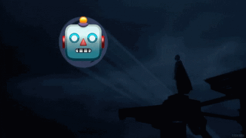 Bat Signal Creepy Bot GIF | GIFDB.com