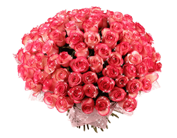 Beautiful Flowers Red Sparkling Roses GIF | GIFDB.com