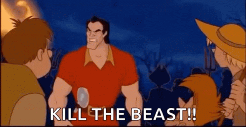 Beauty And The Beast Kill Beast GIF | GIFDB.com