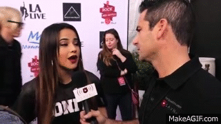 Becky G Interview All Black GIF | GIFDB.com