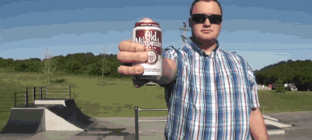 Beer Throwing Stunt Hold My Beer GIF | GIFDB.com