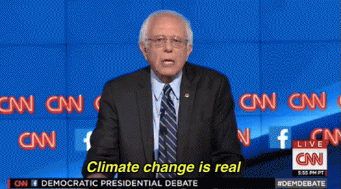 Bernie Sanders Global Warming Topic GIF | GIFDB.com