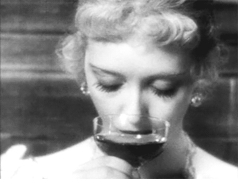 Bette Davis Drinking Wine GIF | GIFDB.com