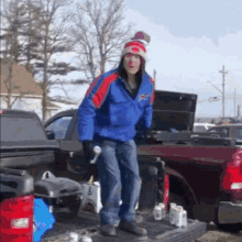 Bills Mafia Failing To Smash Table GIF | GIFDB.com