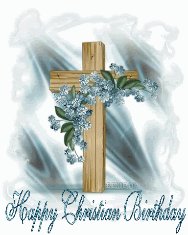 Birthday Blessings With A Cross GIF | GIFDB.com