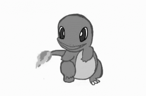 Black And White Charmander GIF | GIFDB.com